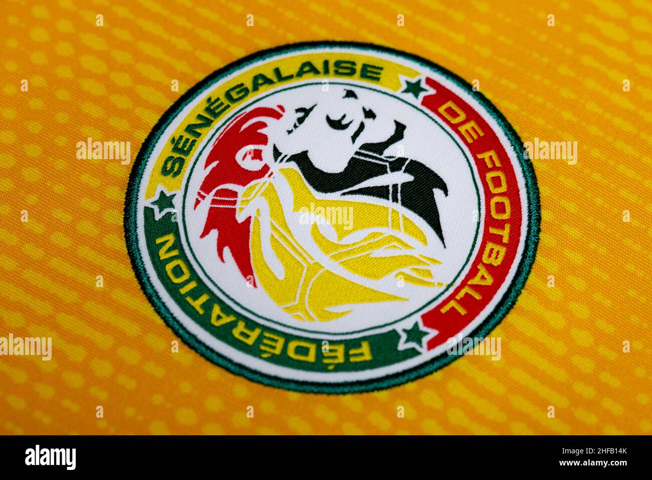 Close up of Senegal National Football team kit Stock Photo - Alamy