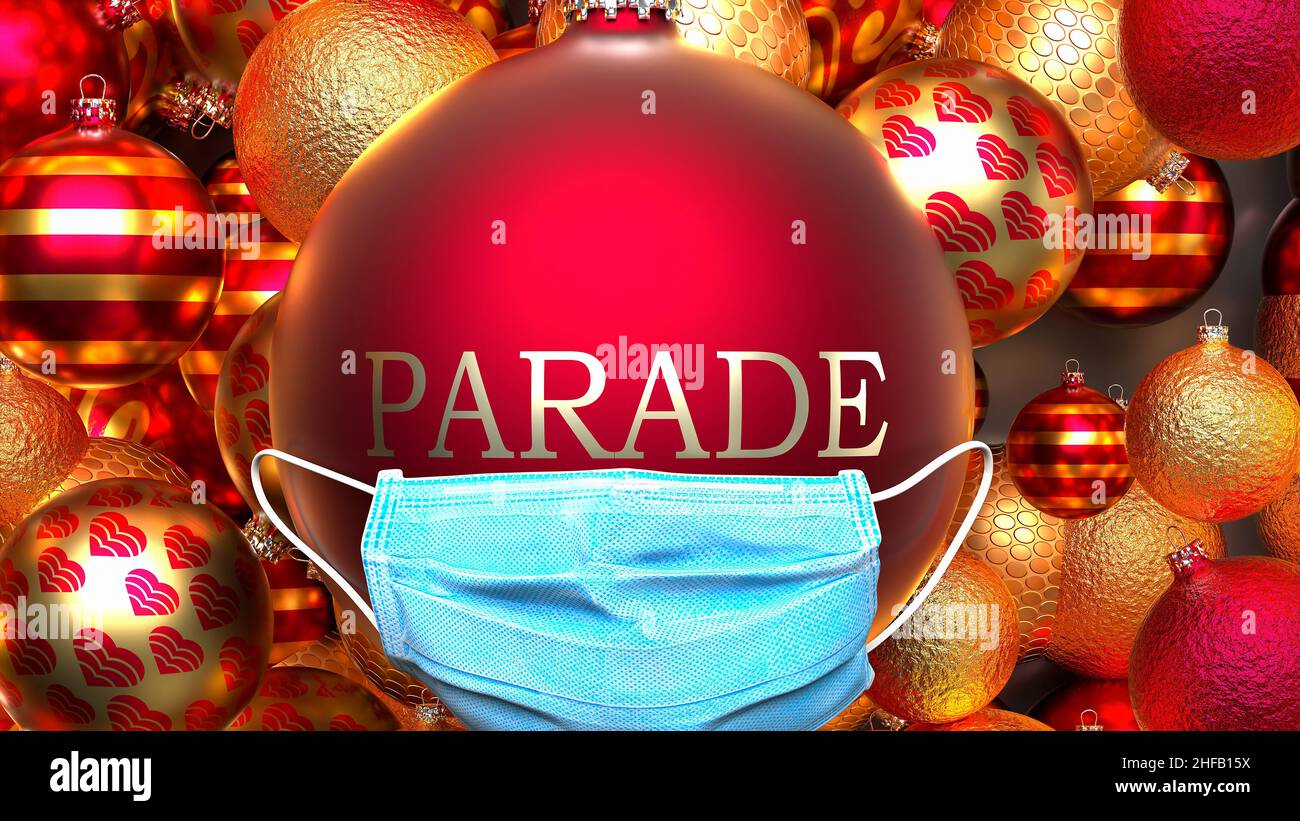 Covid and parade special and unique xmas this year hi-res stock ...