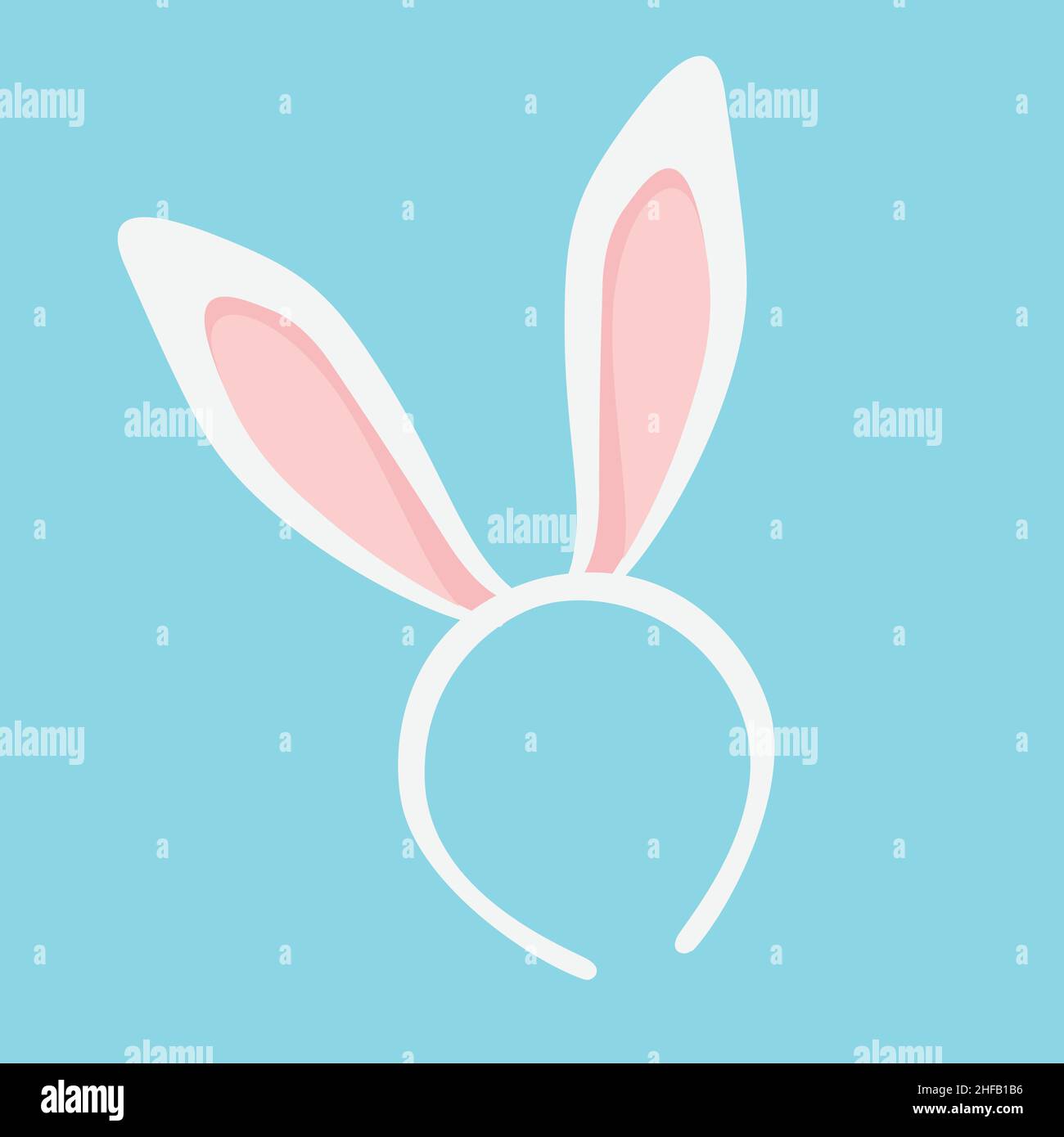 Bunny ears head band Stock Vector Images - Alamy
