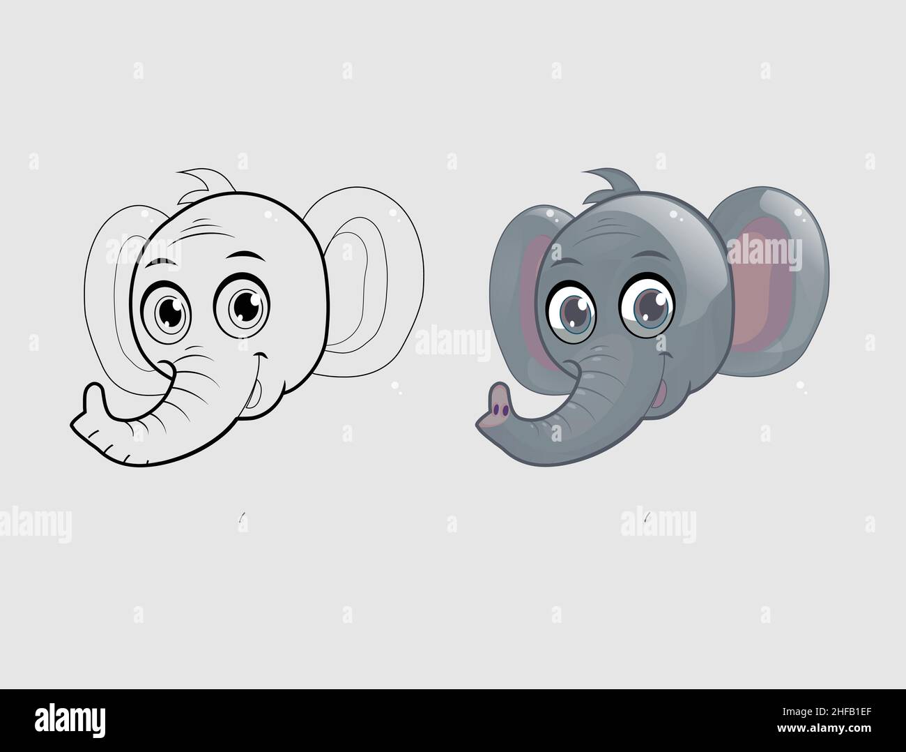 Elephant vector vectors hi-res stock photography and images - Alamy