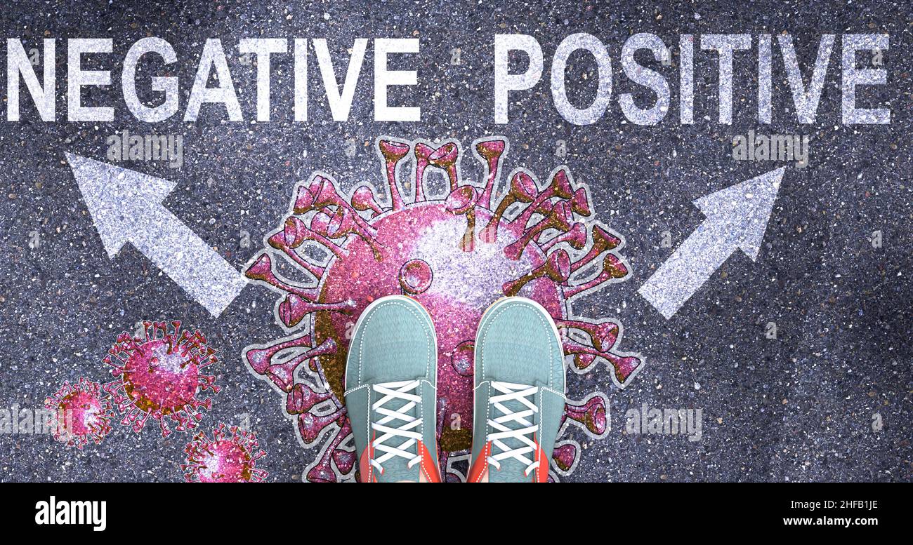 Covid negative or positive - corona virus pandemic unknown future and ...