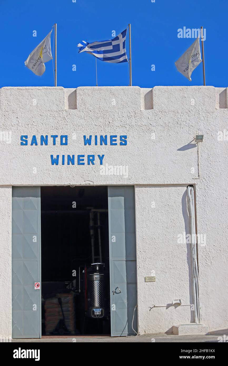 Santorini sign hi-res stock photography and images - Alamy