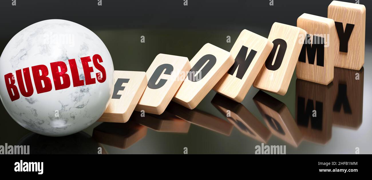 Bubbles, economy and a domino effect - chain reaction in the economy ...