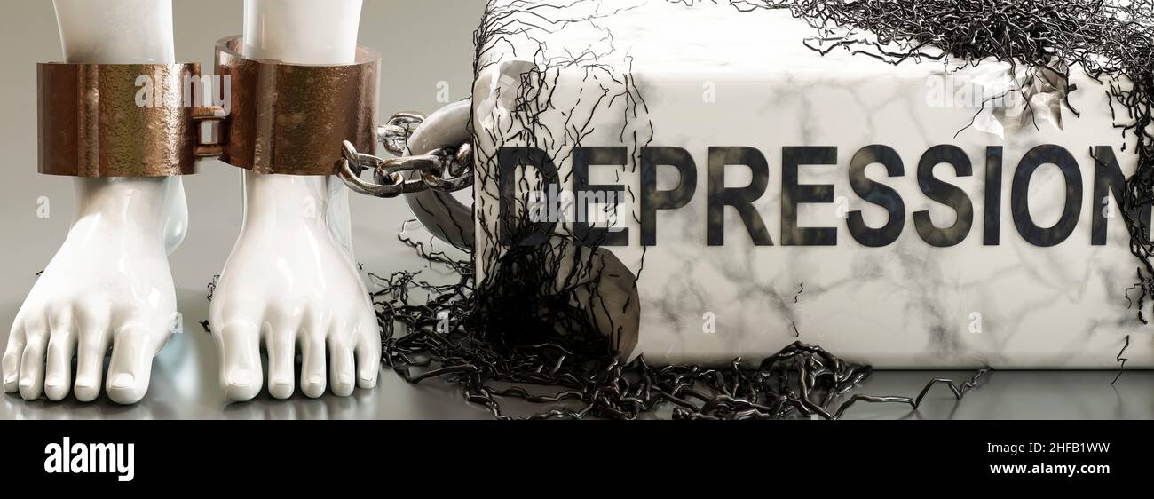 Depression that entraps, limits life, enslaves and brings psychological ...