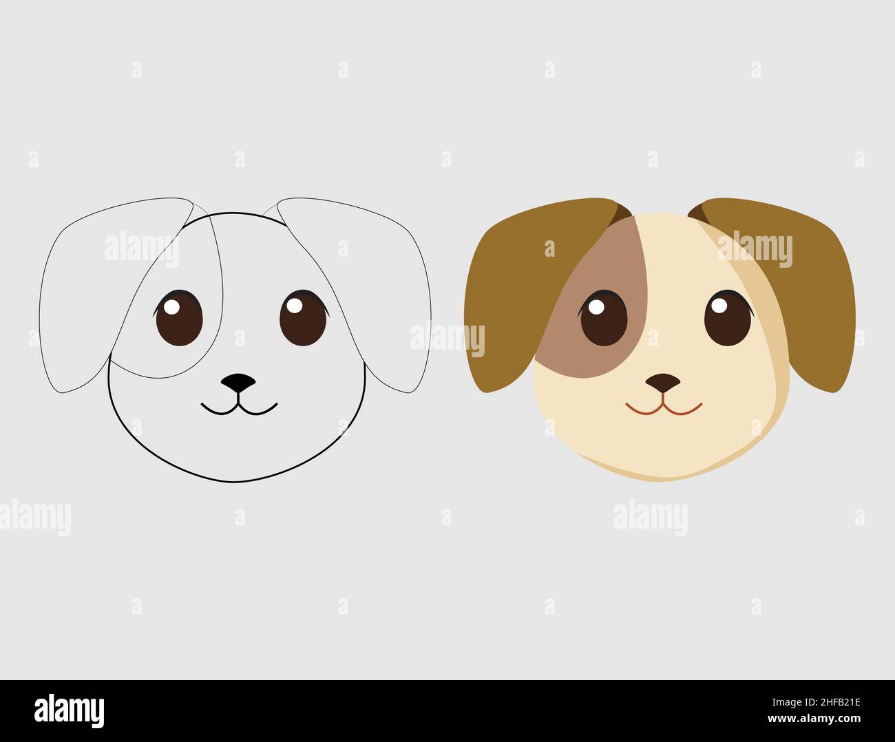 Cute little dog portrait Vector , Premium Quality Stock Vector Image ...
