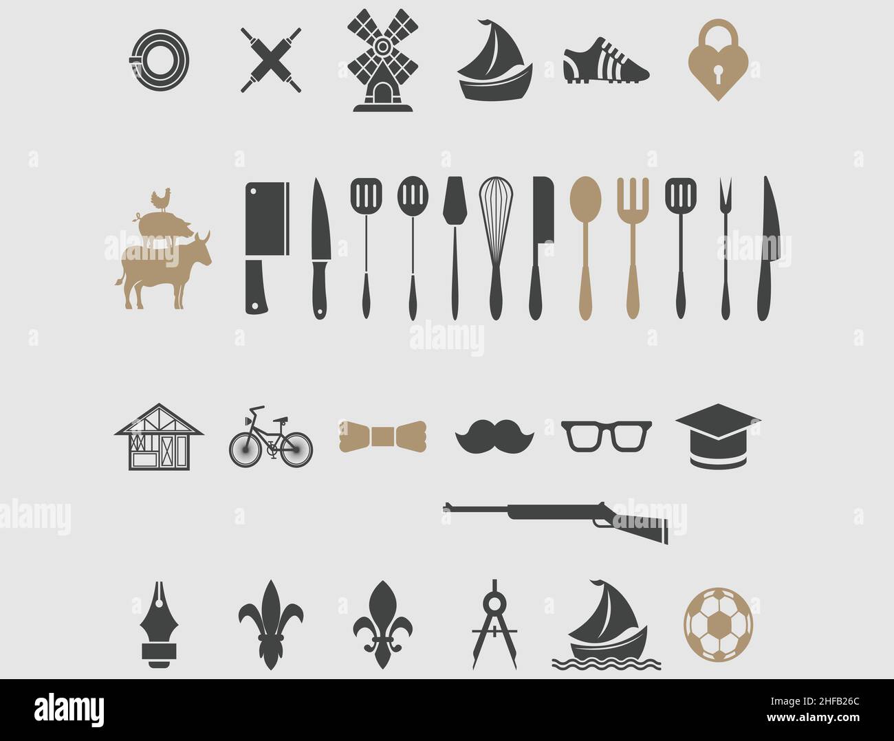 Professional logo design tools and vector templates Stock Vector Image ...