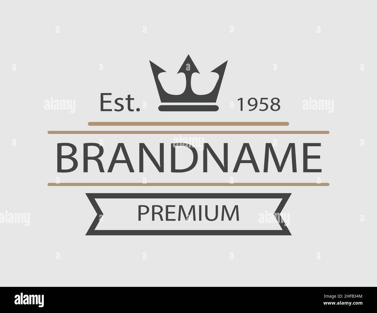 Vintage Retro Vector Logo , Premium Quality Stock Vector Image & Art ...