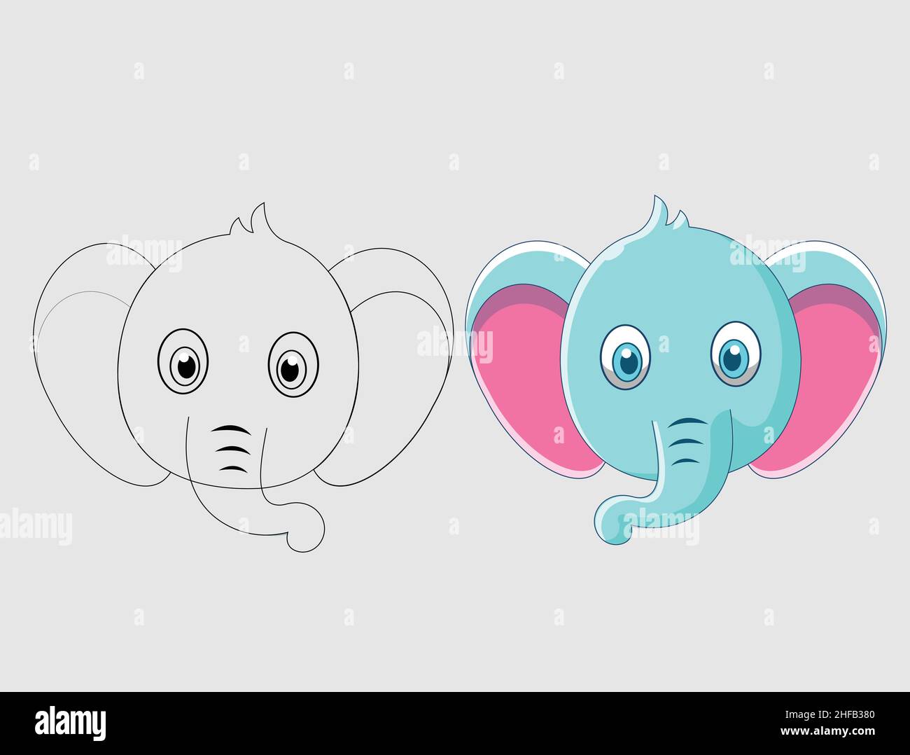 Elephant vector vectors hi-res stock photography and images - Alamy