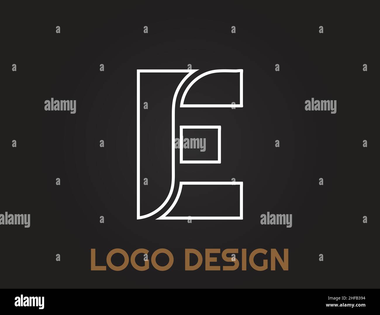 Alphabet letters in a beautiful design , logo design Stock Vector Image ...
