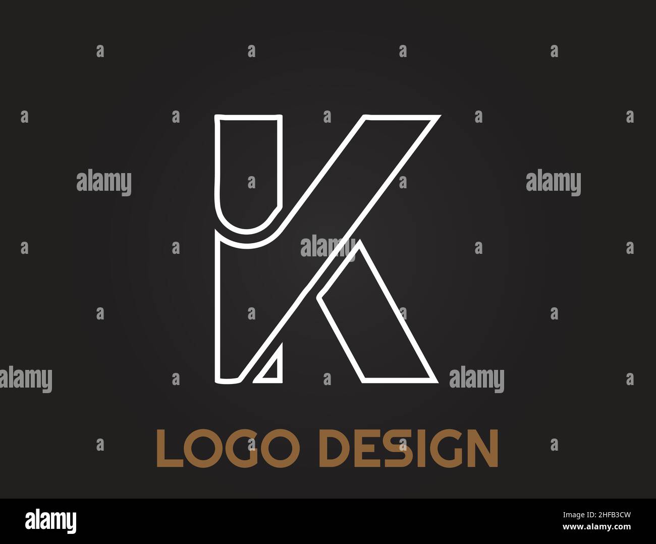 Alphabet letters in a beautiful design , logo design Stock Vector Image ...