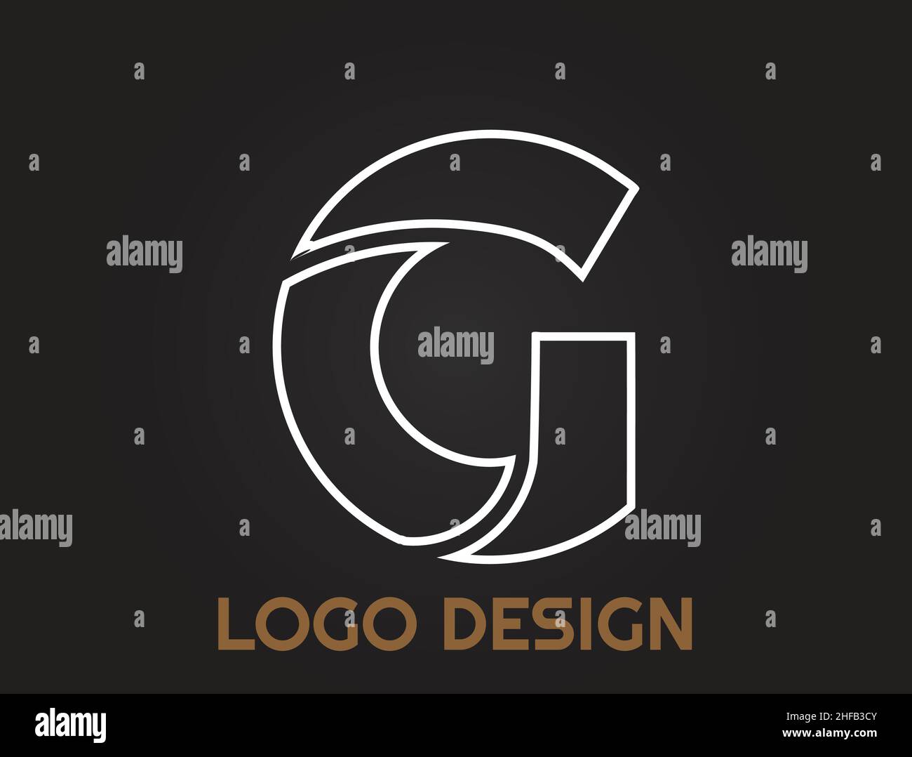 Alphabet letters in a beautiful design , logo design Stock Vector Image ...
