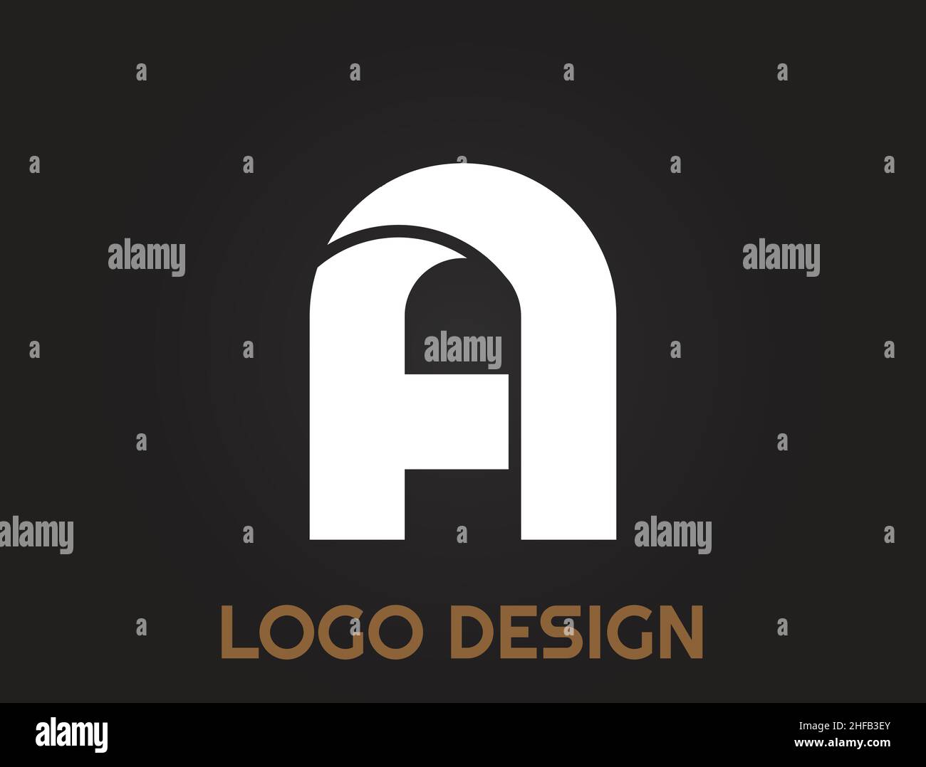 Alphabet letters in a beautiful design , logo design Stock Vector Image ...