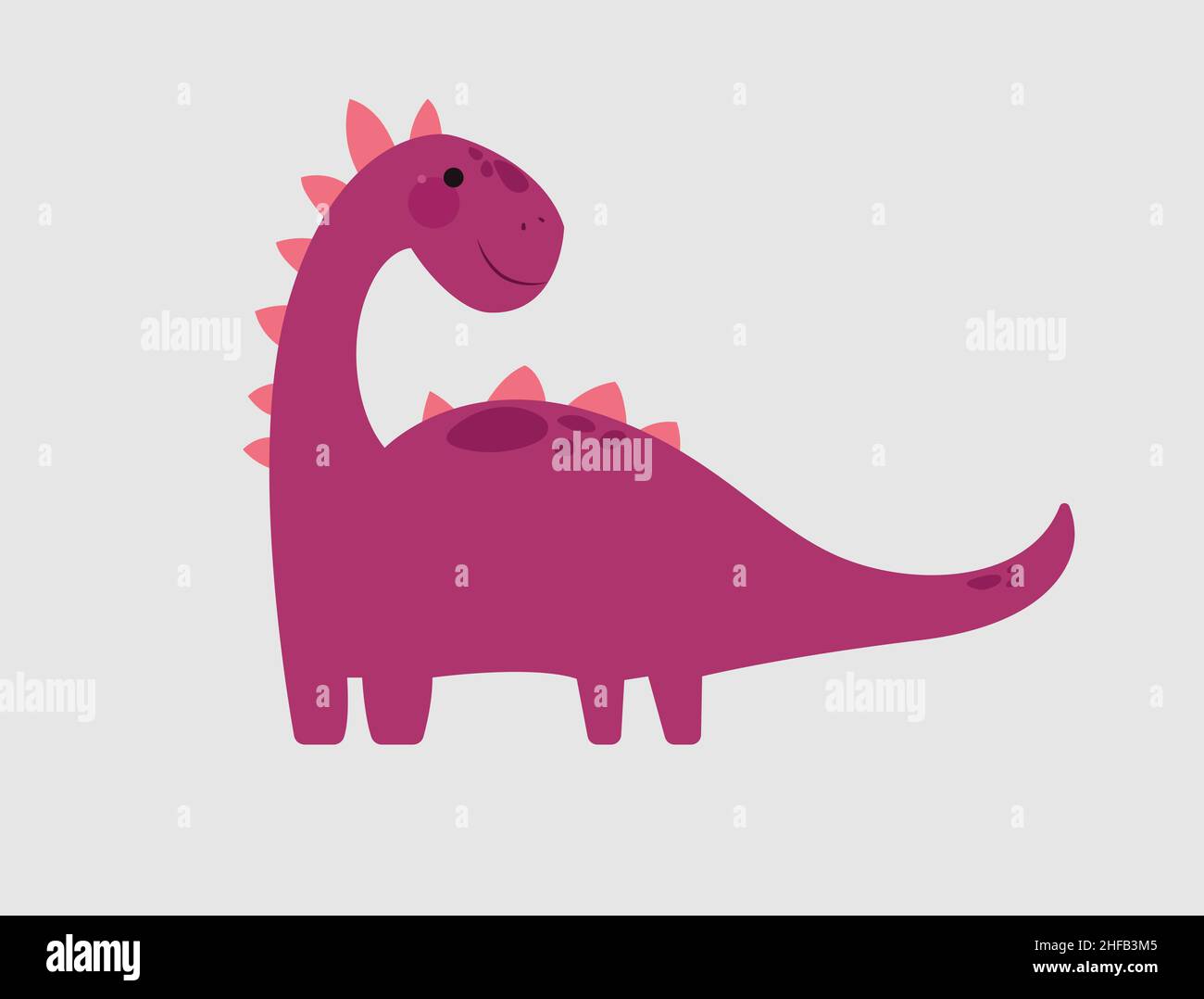 Cute little dinosaur portrait Vector , Premium Quality Stock Vector ...
