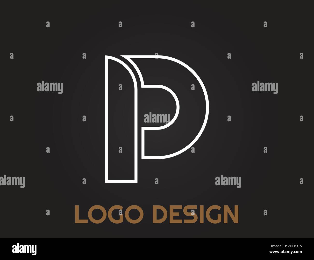 Alphabet letters in a beautiful design , logo design Stock Vector Image ...