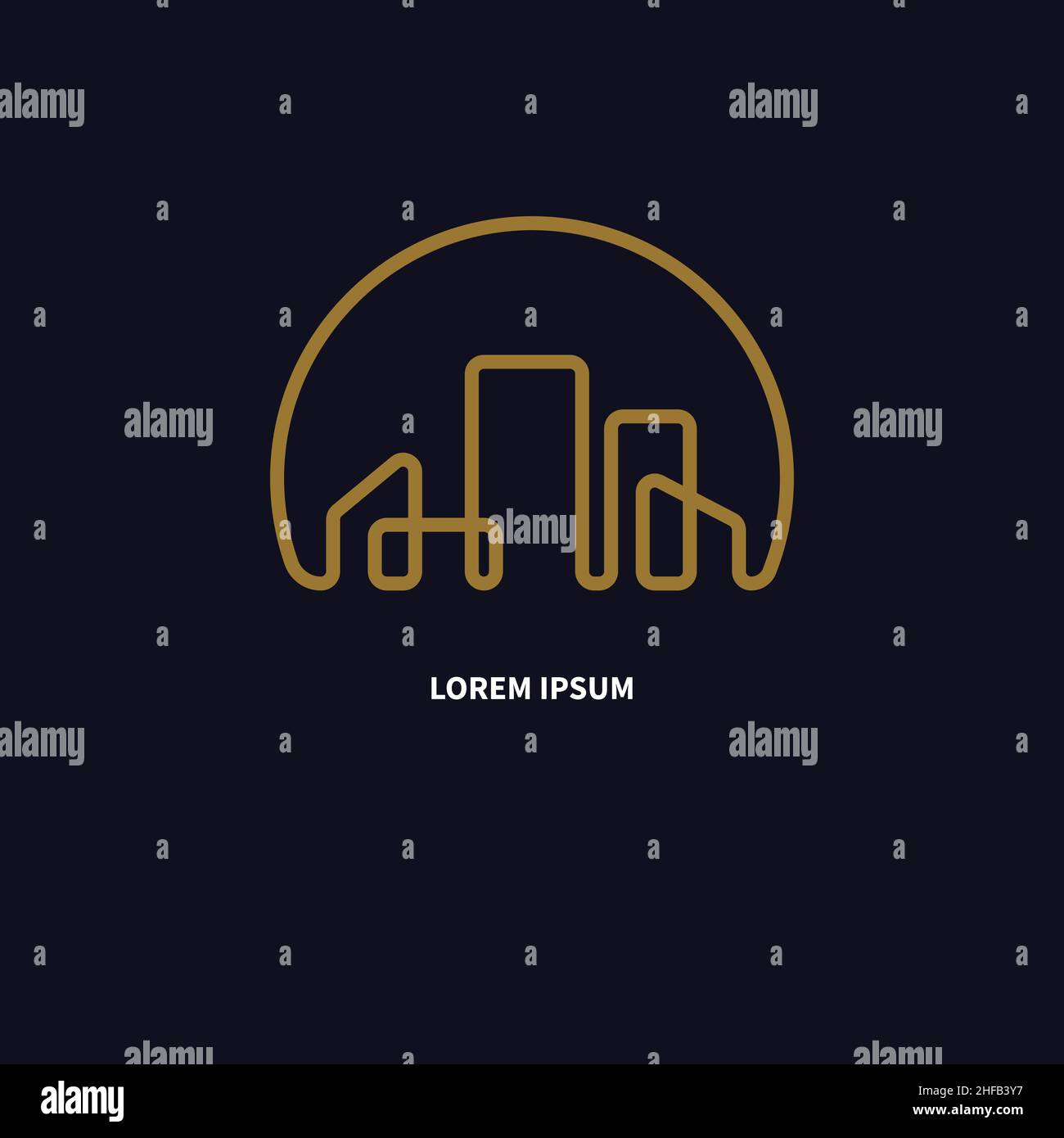 Minimal house icon one Stock Vector Images - Alamy
