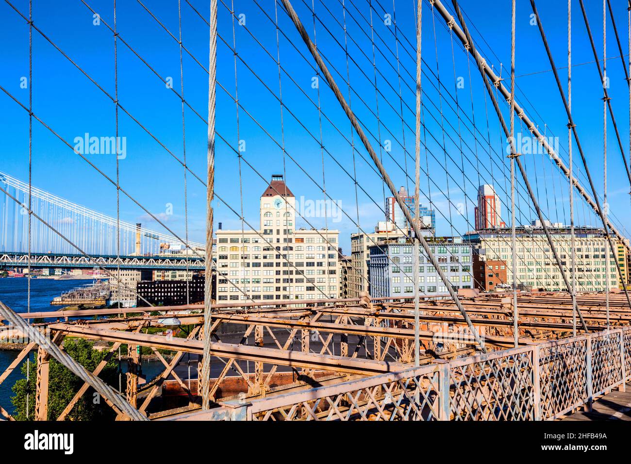 famous Brooklyn Bridge in New York Stock Photo - Alamy