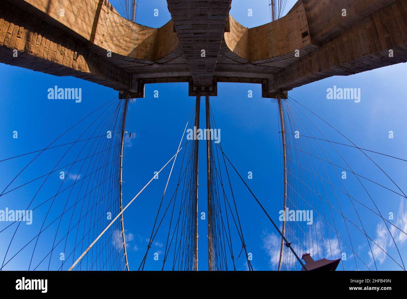 famous Brooklyn Bridge in New York Stock Photo - Alamy