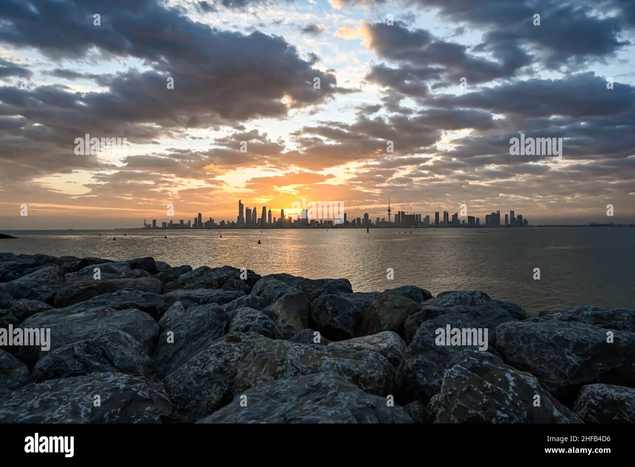 Kuwait City. 15th Jan, 2022. Photo taken on Jan. 15, 2022 shows the ...
