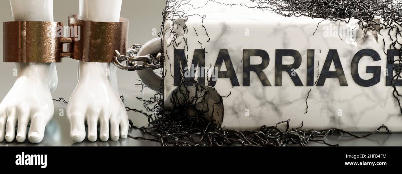 Marriage that entraps, limits life, enslaves and brings psychological ...