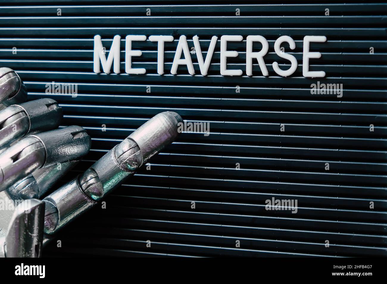 Concept image of Metaverse, Metaverse letters Stock Photo - Alamy