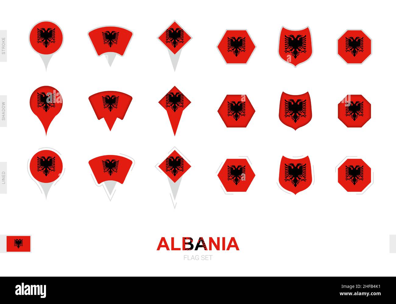 Albanian symbol Stock Vector Images - Alamy