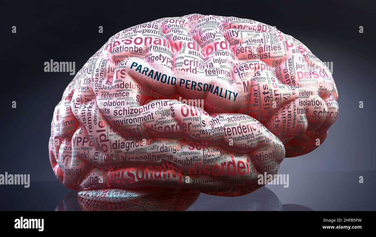 Paranoid personality in human brain hi-res stock photography and images ...