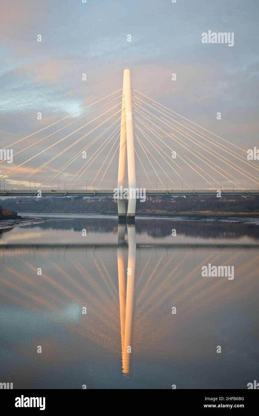The Northern Spire Bridge opened to traffic in 2018 and crosses the ...
