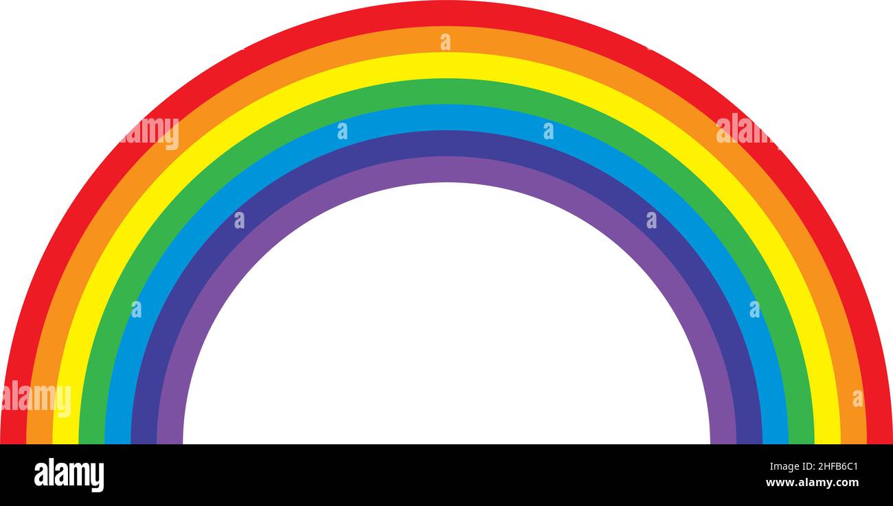 Rainbow vector illustration Stock Vector Image & Art - Alamy