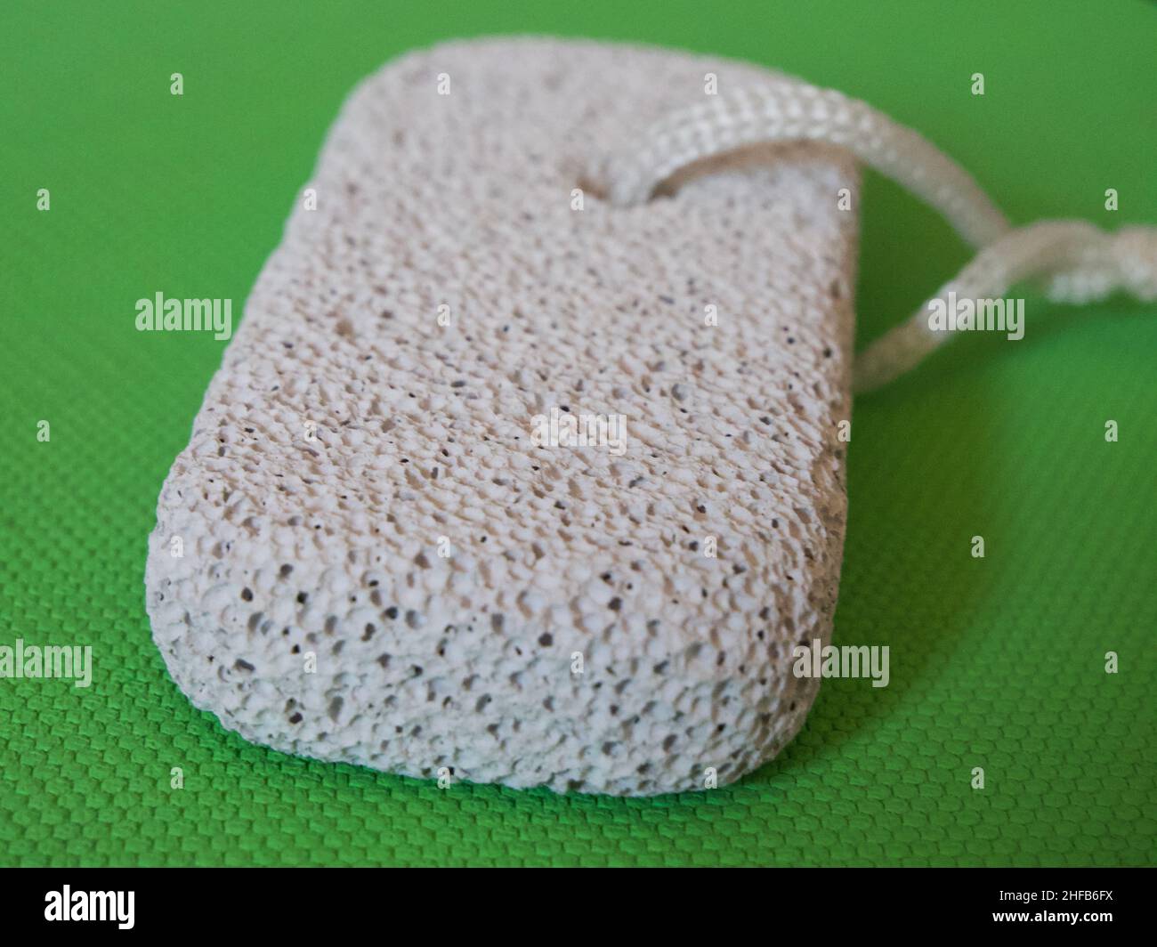 Rectangular block made of natural pumice stone for foot skin care Stock ...