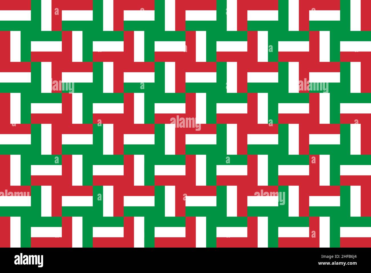 Geometric pattern in the colors of the national flag of Italy. The ...