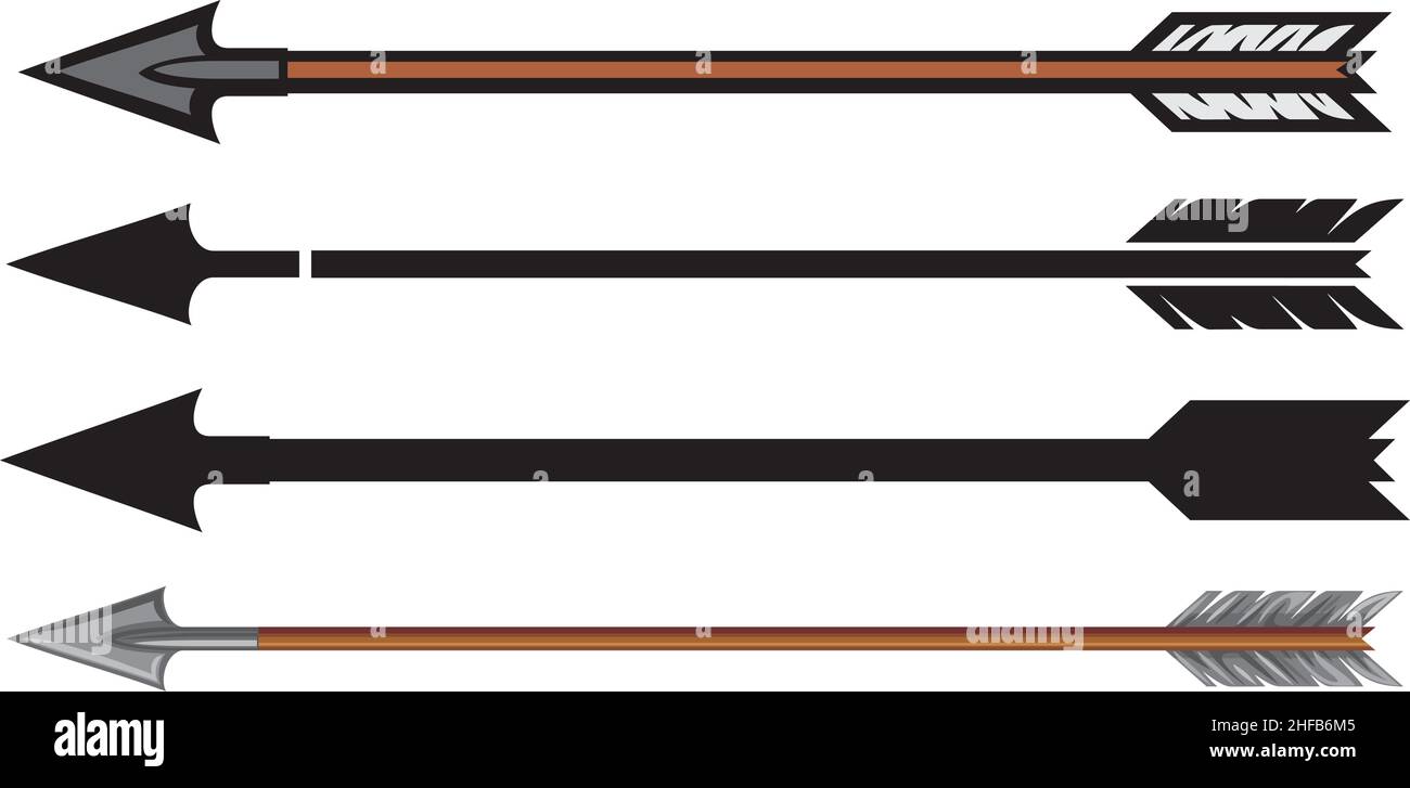 Hunting arrows collection vector illustration Stock Vector Image & Art ...