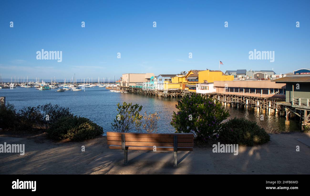Monterey Pier View, California USA Stock Photo - Alamy
