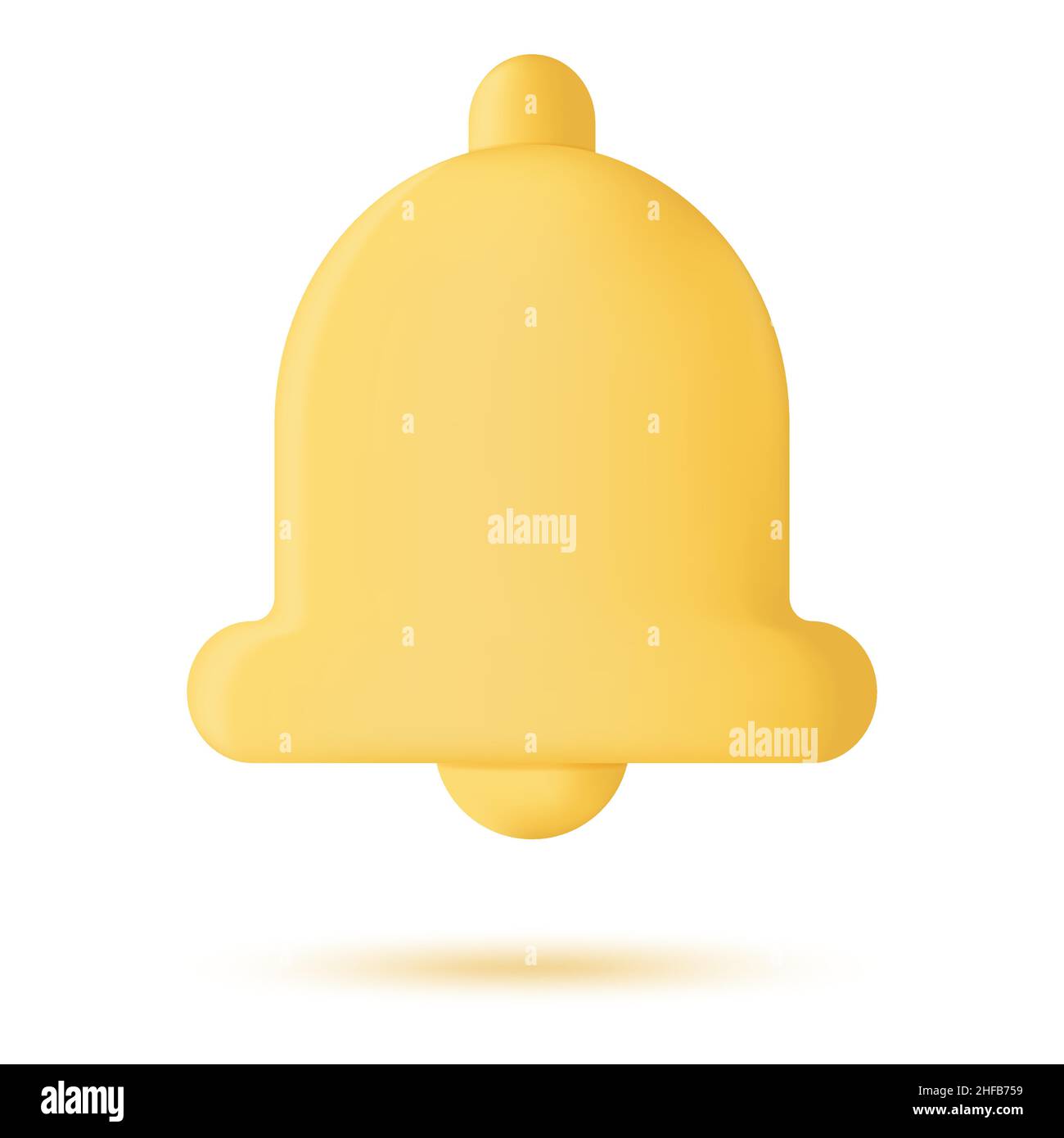 3d notification bell vector Cut Out Stock Images & Pictures - Alamy