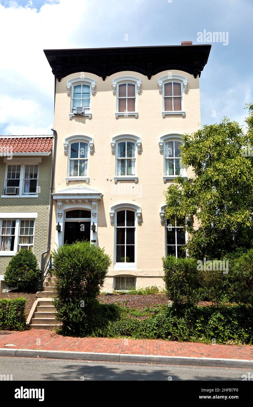historic houses in Georgetown, Washington Stock Photo - Alamy
