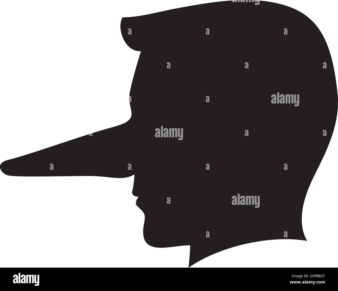 Long nose man Stock Vector Images - Alamy