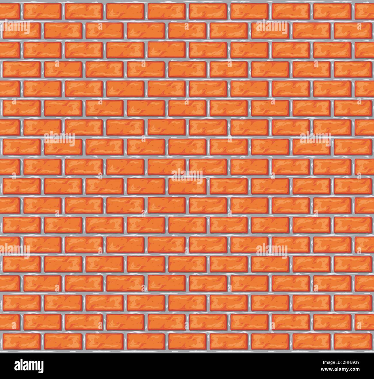 Orange bricks wall background vector illustration Stock Vector Image & Art - Alamy
