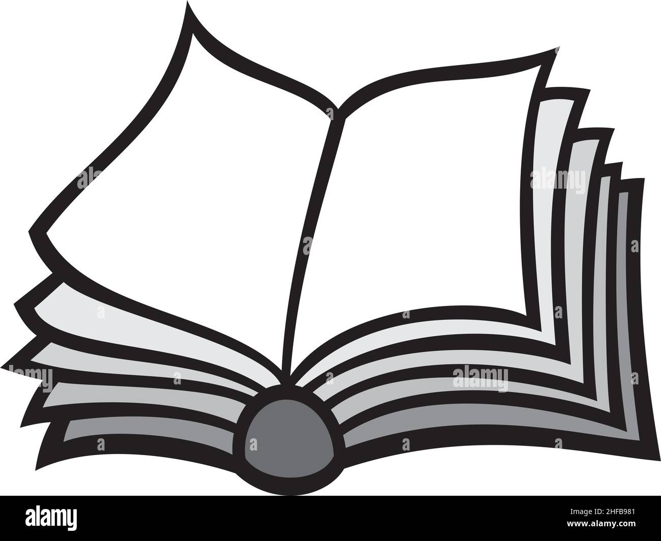 Open Book Clip Art Black And White
