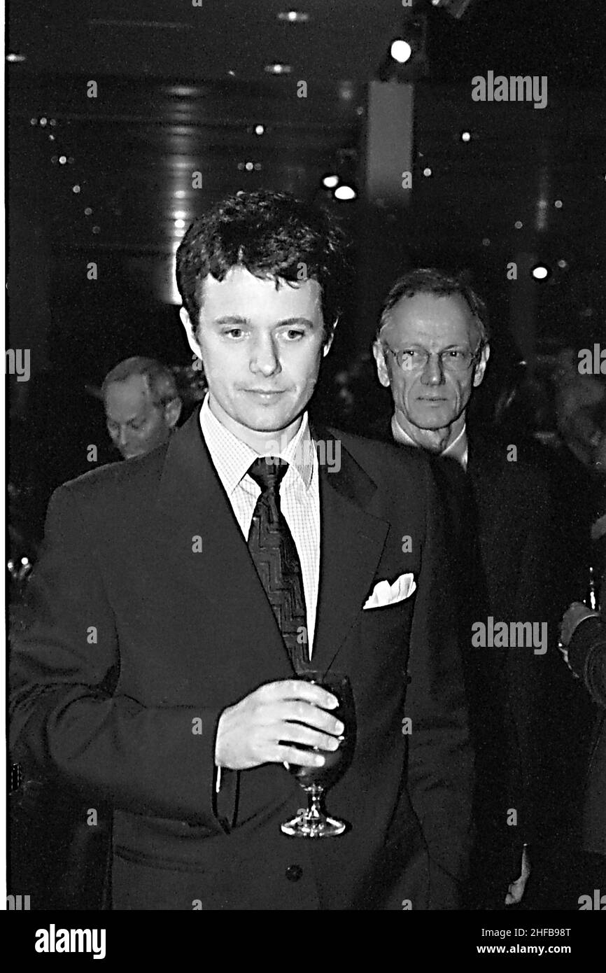 Copenhagendenmark 11th February 2002 Hrh Crown Prince Frederik Vists Danish Design Centre And