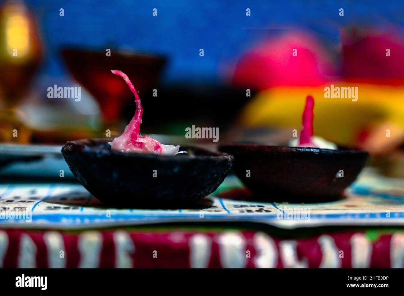 lamp without burning in old temple Stock Photo - Alamy