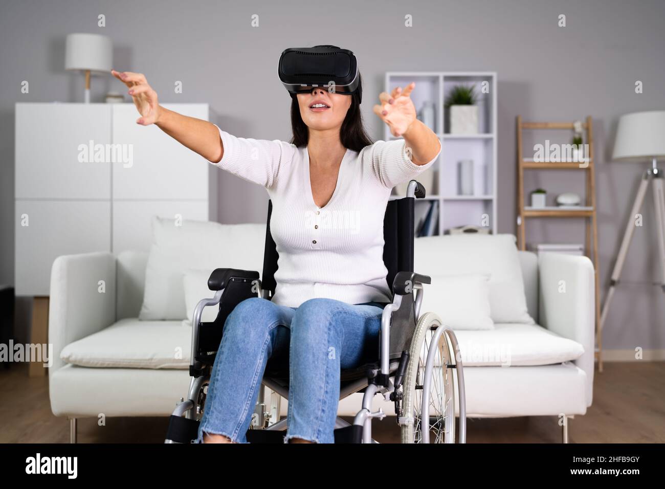 Virtual Reality Therapy Game In VR Headset Stock Photo - Alamy Virtual Reality Therapy Game In VR Headset Stock Photo - Alamy