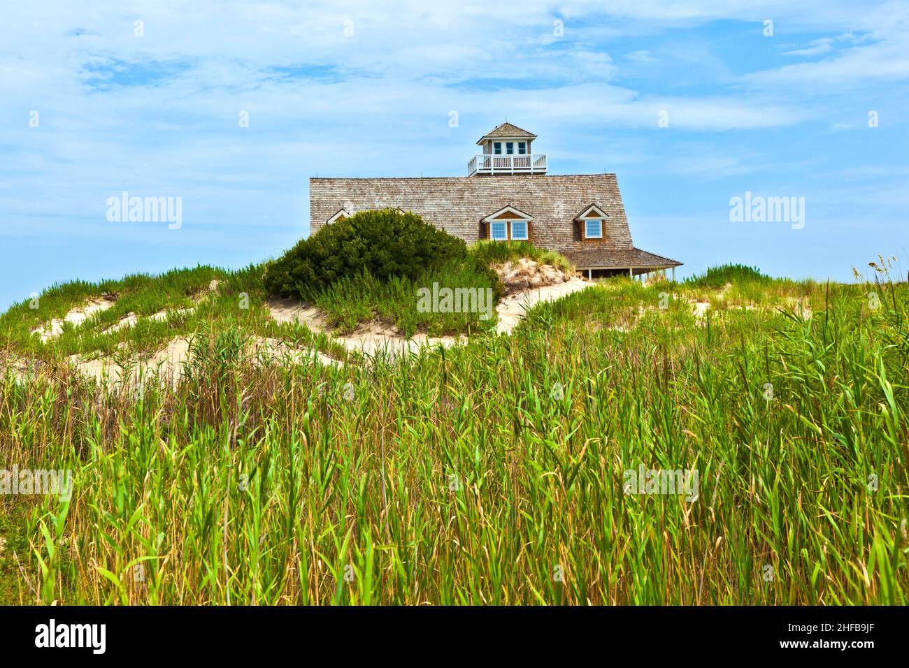 beautiful house in the dunes Stock Photo - Alamy