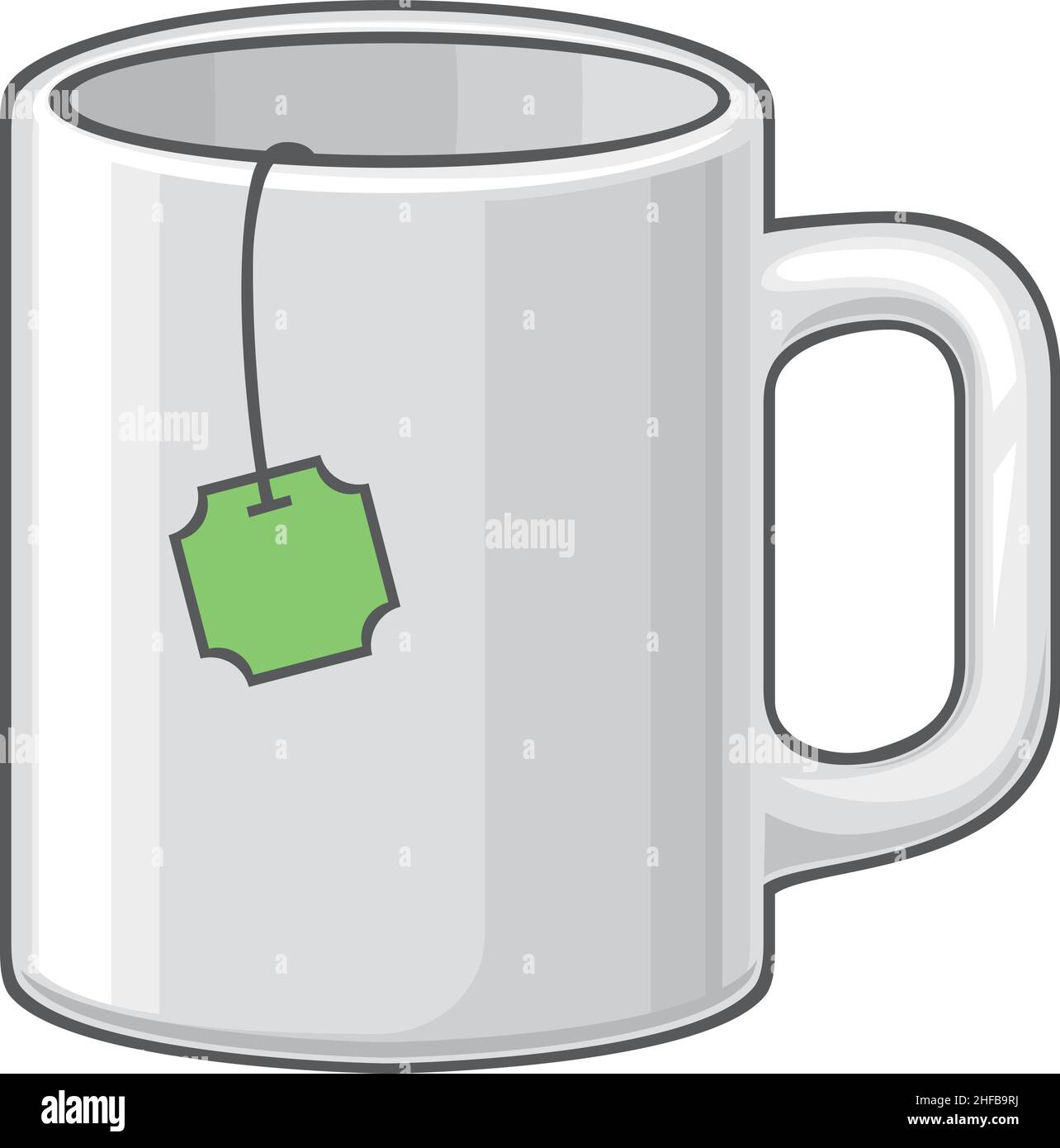 Hot mug with tea vector illustration Stock Vector Image & Art - Alamy