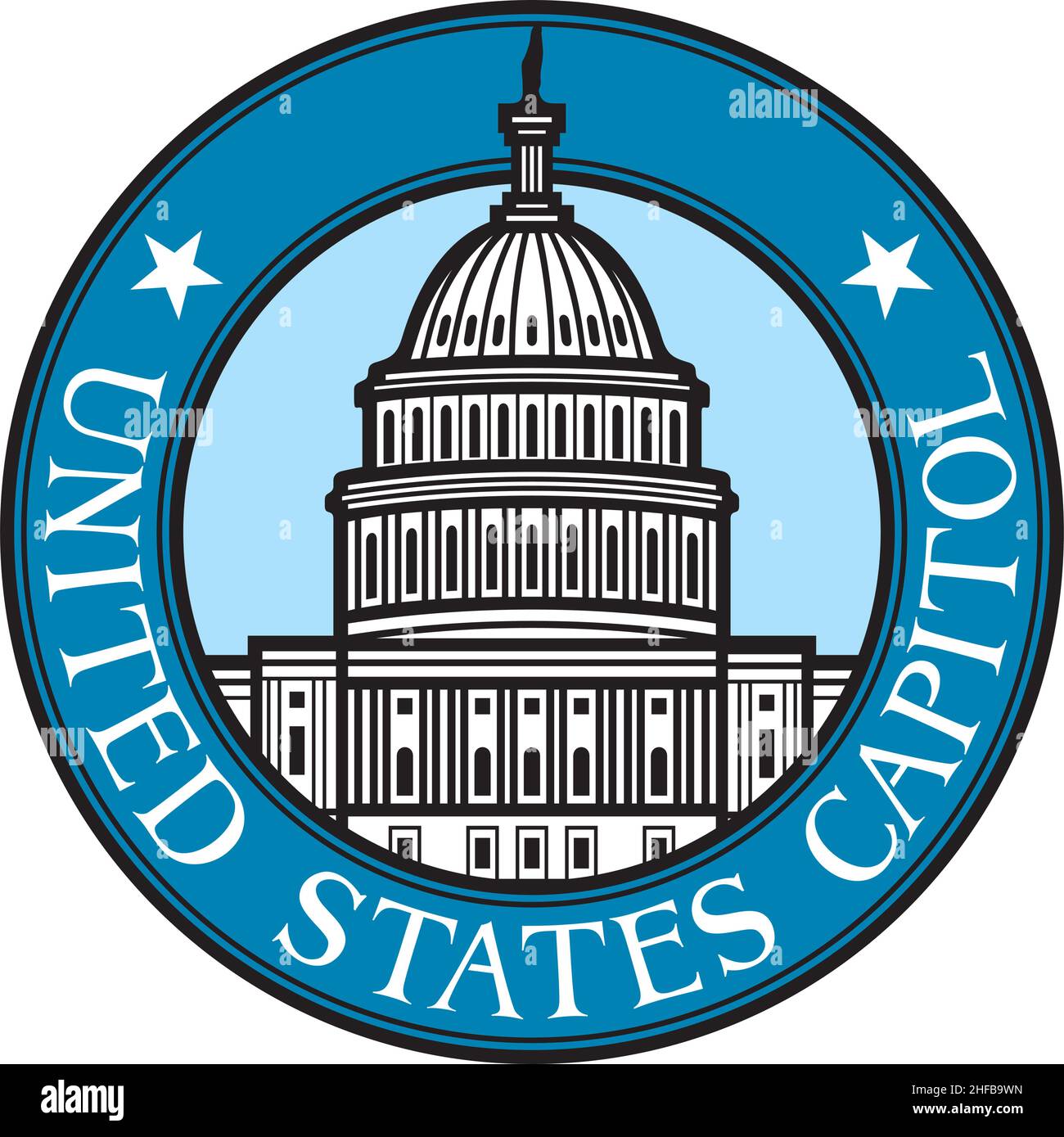 United states capital dome Stock Vector Images - Alamy