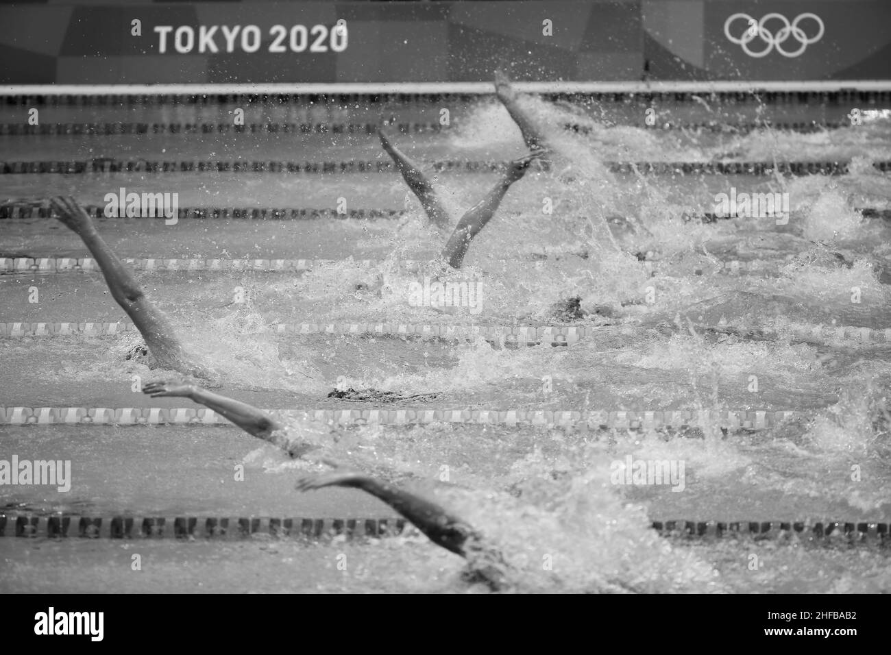 JULY 26th, 2021 - TOKYO, JAPAN: action during the Men's 100m Backstroke ...