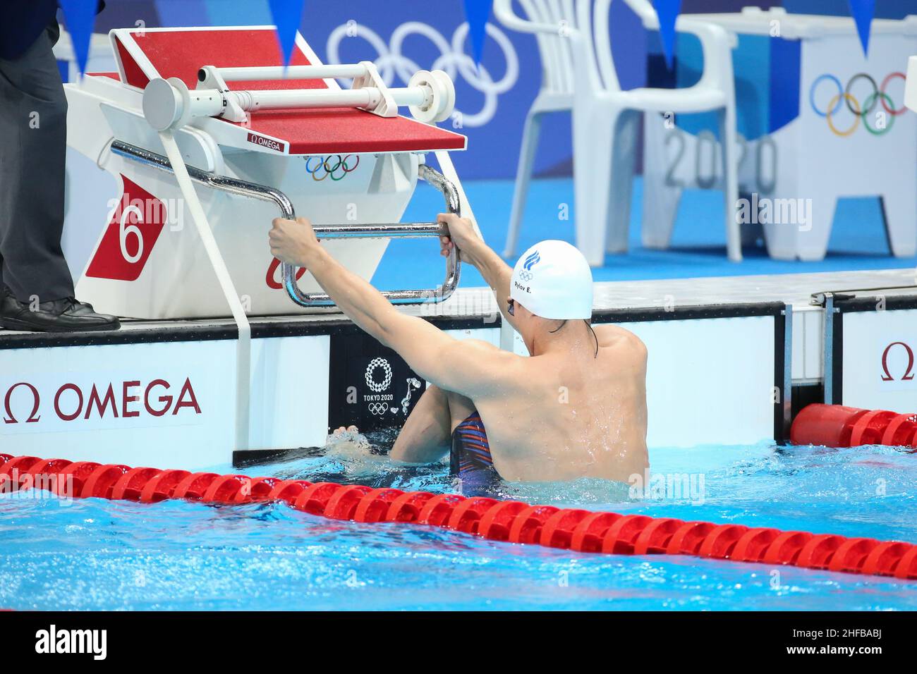 JULY 26th, 2021 - TOKYO, JAPAN: Evgeny Rylov of the Russian Olympic ...