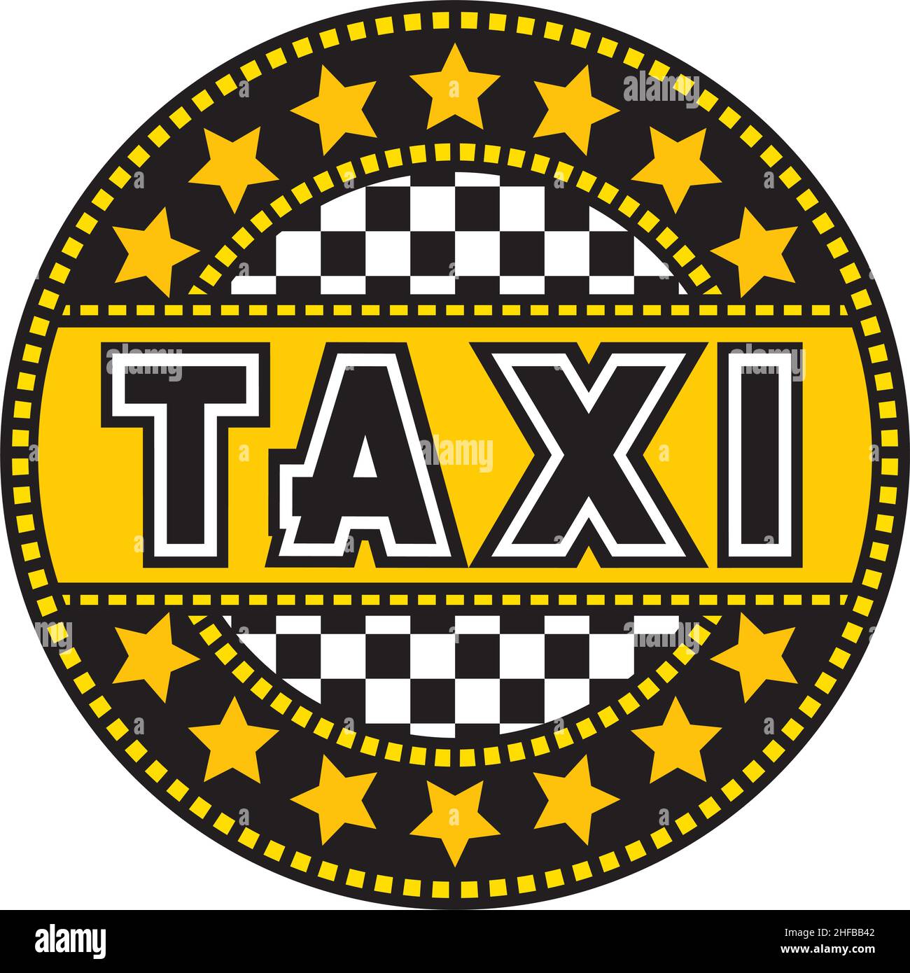 Taxi label vector illustration Stock Vector Image & Art - Alamy