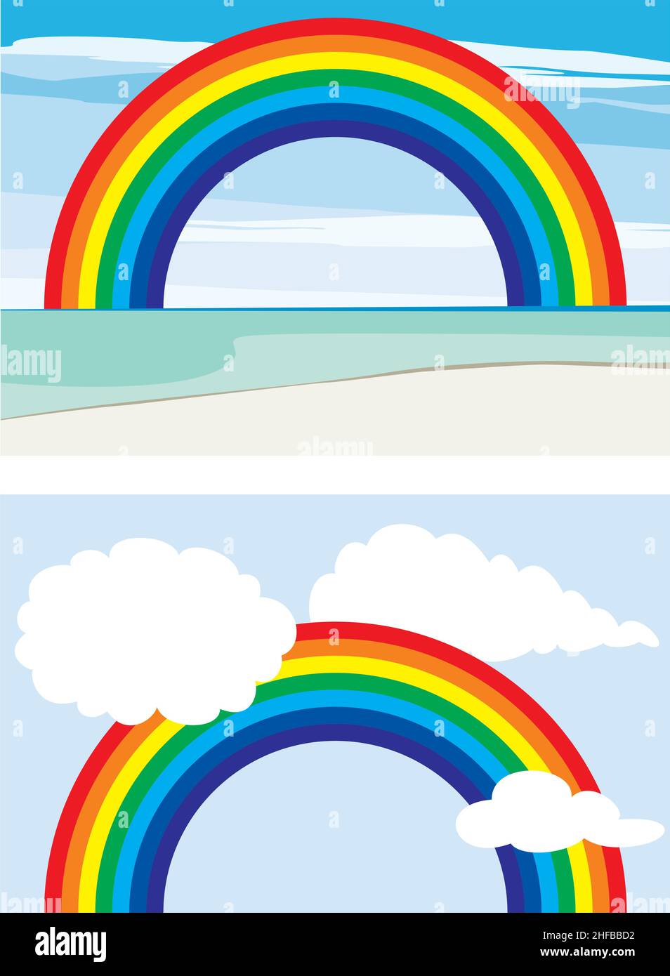 Rainbow vector illustration Stock Vector Image & Art - Alamy