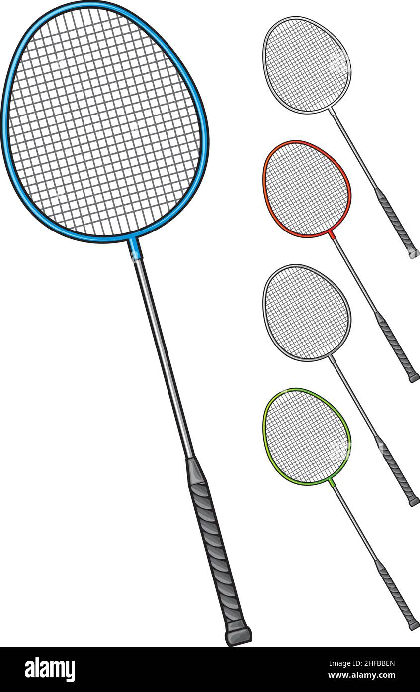 Badminton Racket Vector Illustration Stock Vector Image And Art Alamy