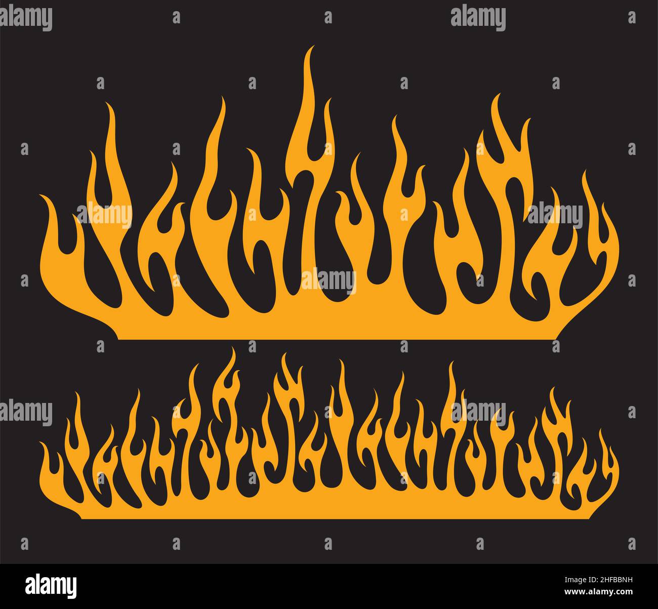 Burning fire flame vector illustration Stock Vector Image & Art - Alamy