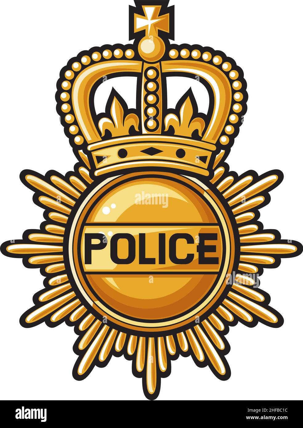 Police badge or sign vector illustration Stock Vector Image & Art - Alamy